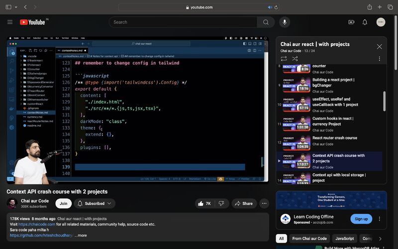 Raj Pratap on LinkedIn: #chaiaurcode #react #chaicode Raj Pratap on LinkedIn: #chaiaurcode #react #chaicode