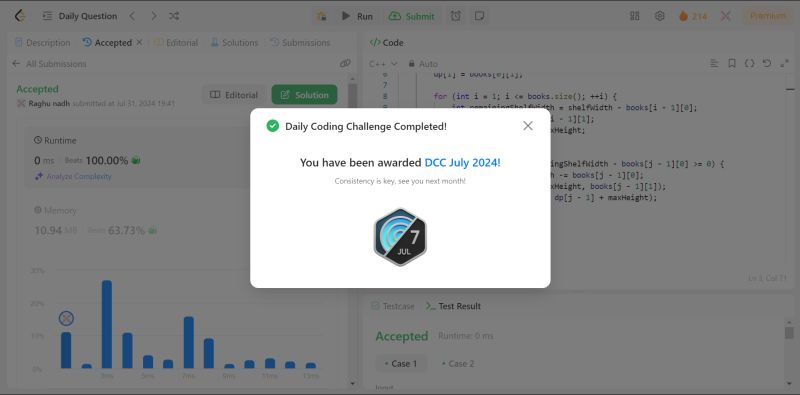 PEDDA RAGHUNADH on LinkedIn: #leetcode #consistency #competitiveprogramming PEDDA RAGHUNADH on LinkedIn: #leetcode #consistency #competitiveprogramming