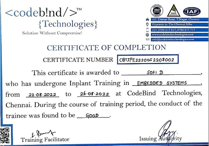 Sofi Dharmanand on LinkedIn: #embeddedsystems #training #innovation Sofi Dharmanand on LinkedIn: #embeddedsystems #training #innovation