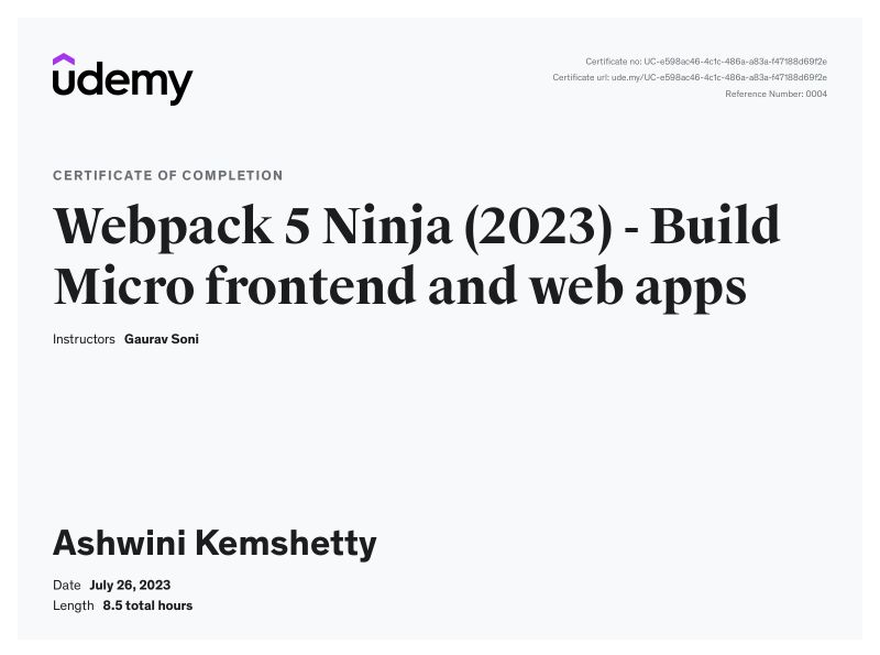 Ashwini Kemshetty on LinkedIn: #webpack #javascript #react #webpack # ... Ashwini Kemshetty on LinkedIn: #webpack #javascript #react #webpack # ...