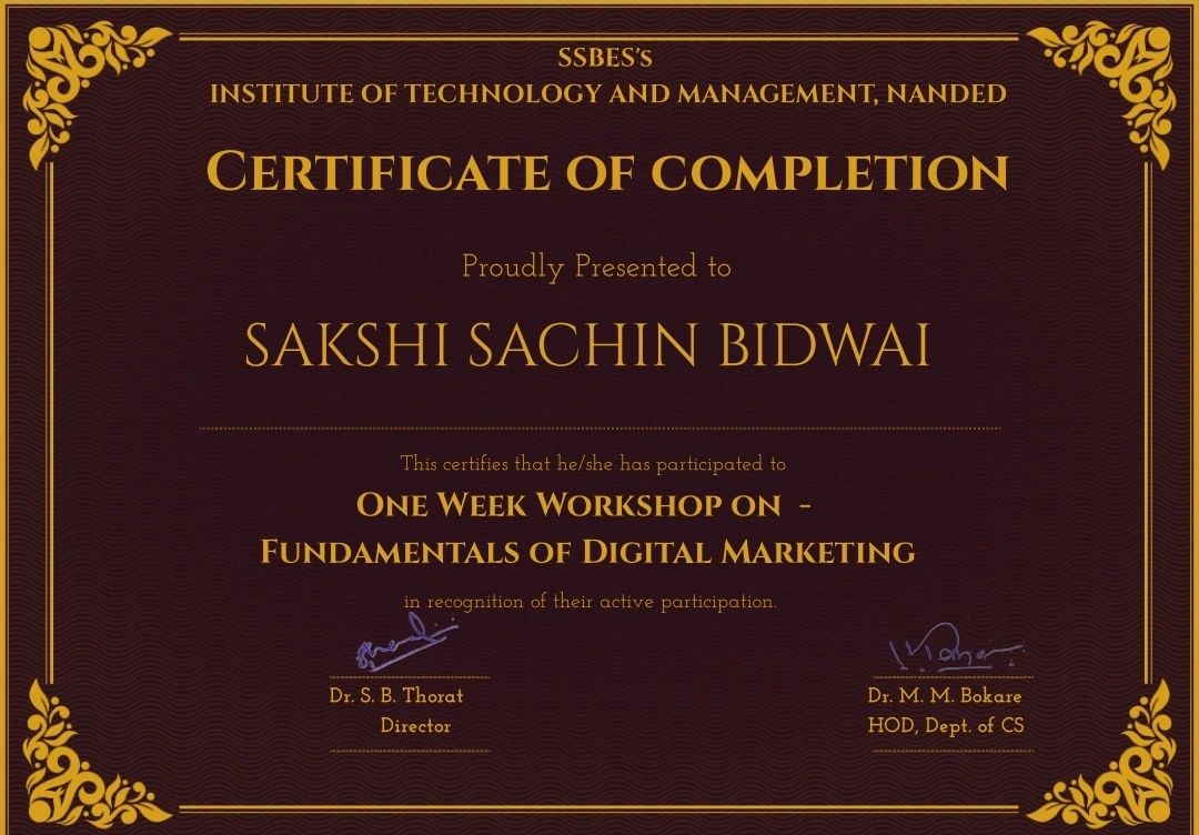 SAKSHI BIDWAI on LinkedIn: Hii all, I have successfully completed one ... SAKSHI BIDWAI on LinkedIn: Hii all, I have successfully completed one ...