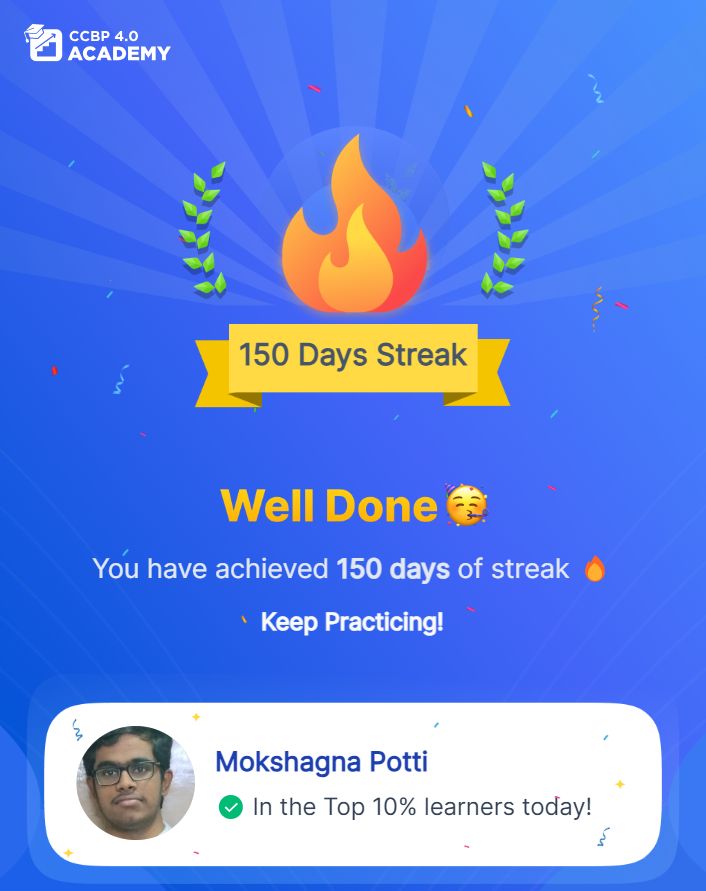 Mokshagna Potti on LinkedIn: #rahul #nxtwave #ccbp #ccbpian # ... Mokshagna Potti on LinkedIn: #rahul #nxtwave #ccbp #ccbpian # ...