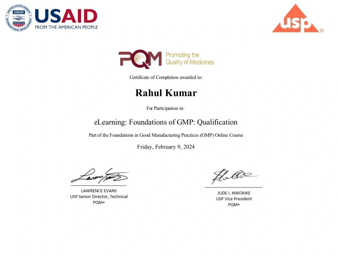 Rahul kumar on LinkedIn: #usp #usaid Rahul kumar on LinkedIn: #usp #usaid