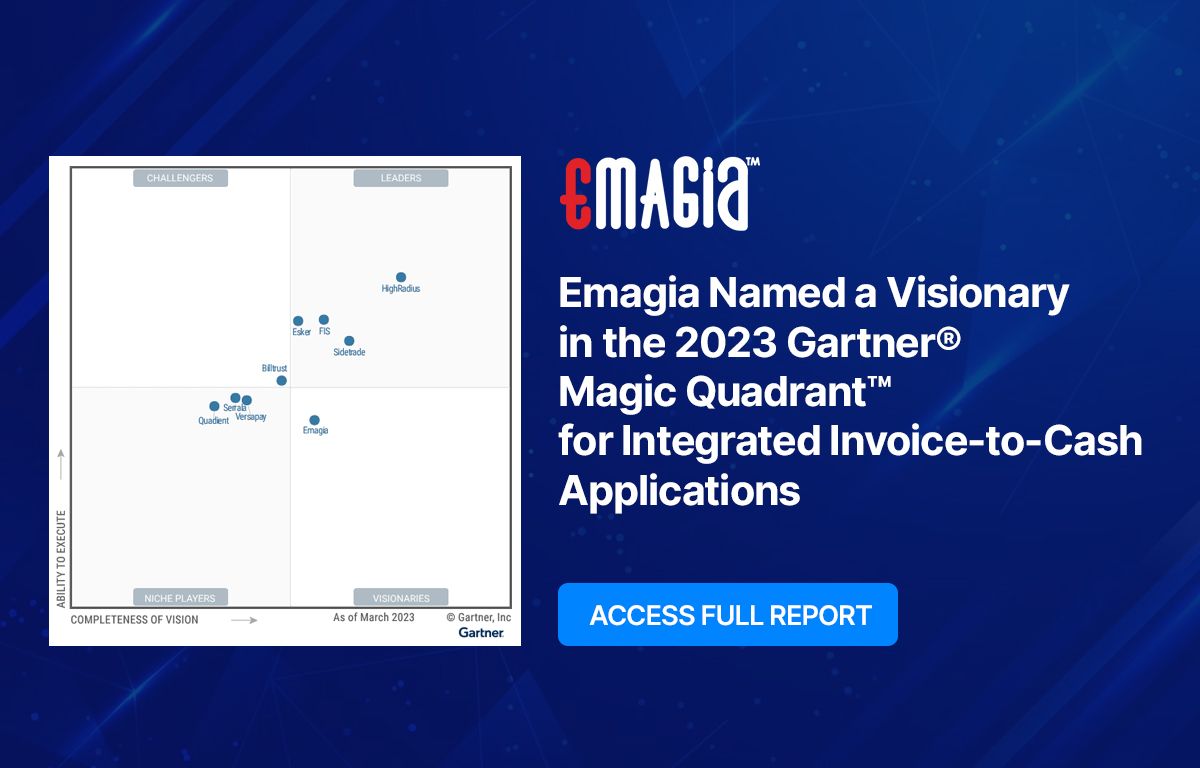 Emagia on LinkedIn: Emagia Named a Visionary in the 2023 Gartner® Magic ... Emagia on LinkedIn: Emagia Named a Visionary in the 2023 Gartner® Magic ...