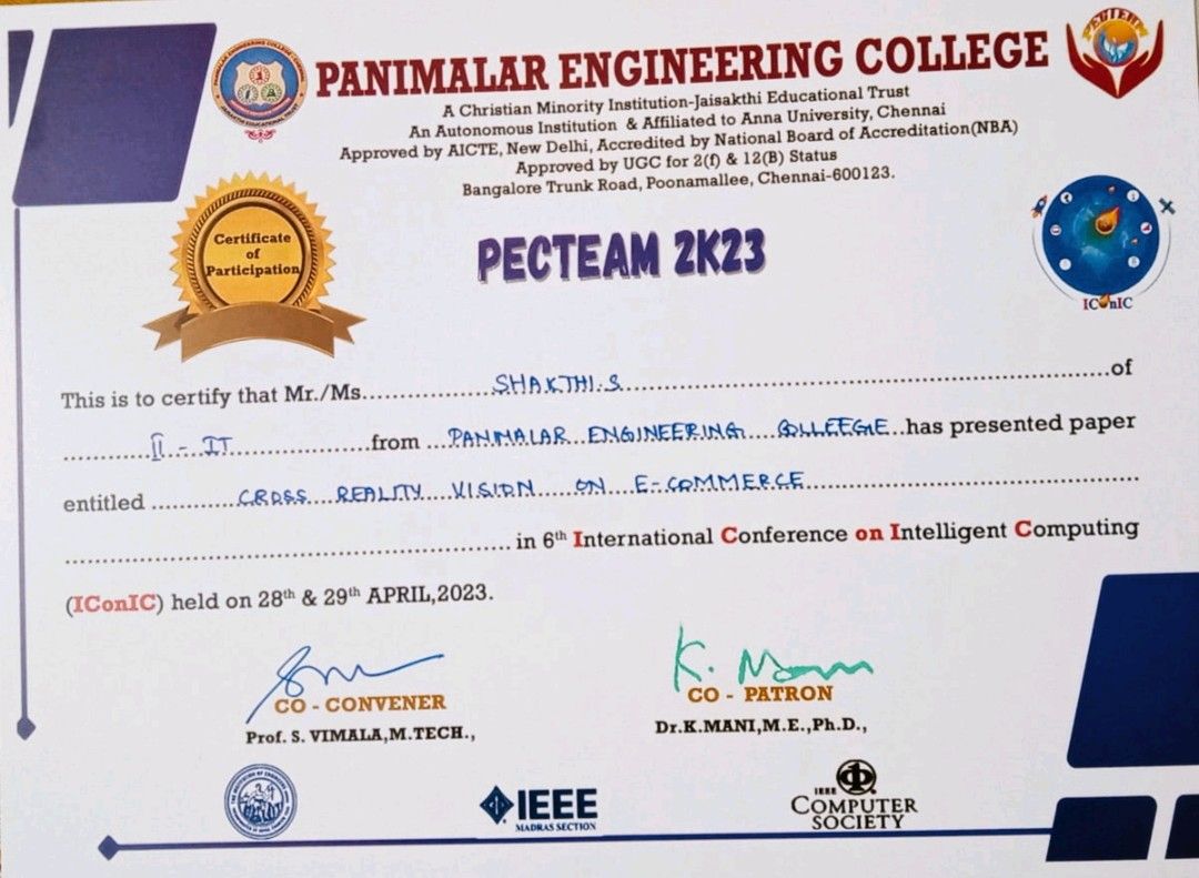 Shakthi S on LinkedIn: #paperpresentation Shakthi S on LinkedIn: #paperpresentation
