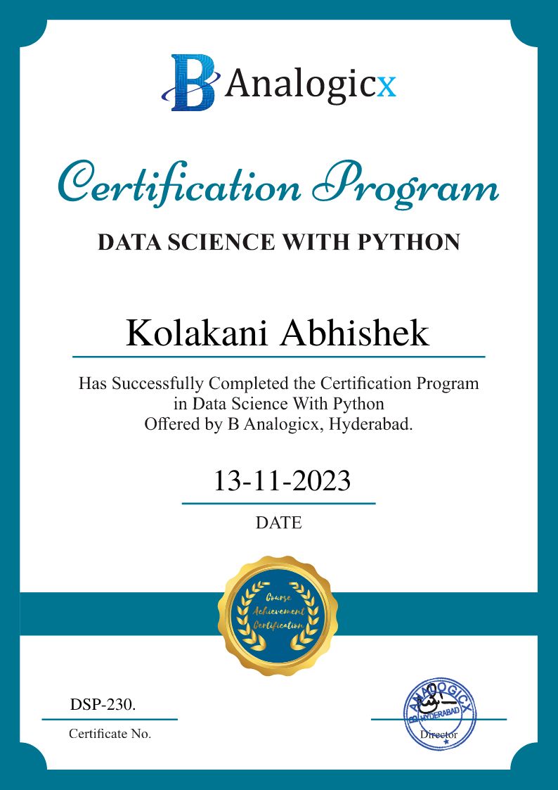 Abhishek K. on LinkedIn: #banalogicx #datascience #python Abhishek K. on LinkedIn: #banalogicx #datascience #python