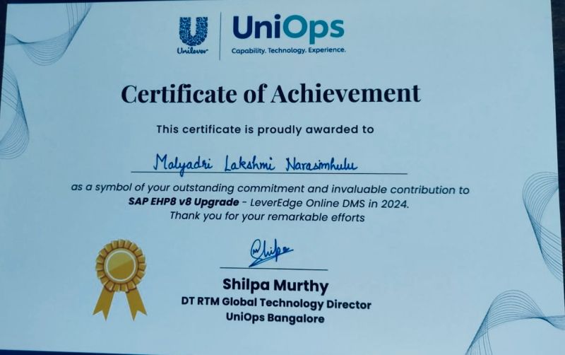 Malyadri Lakshmi Narasimhulu Konijeti on LinkedIn: Honored to receive ... Malyadri Lakshmi Narasimhulu Konijeti on LinkedIn: Honored to receive ...