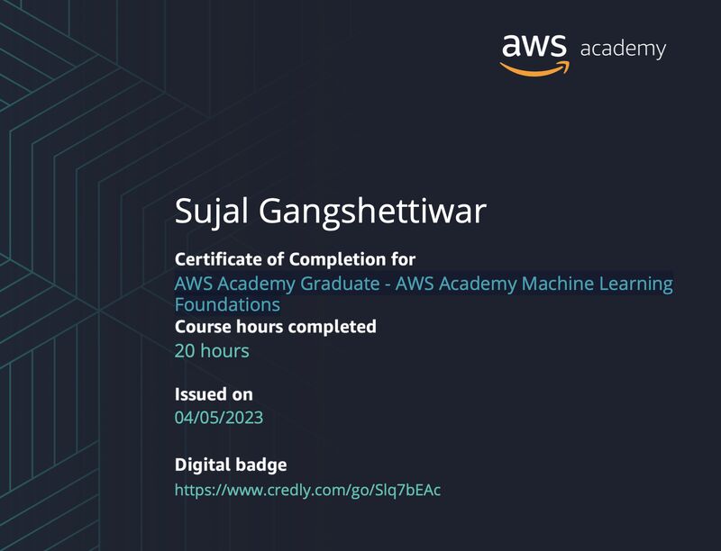 Sujal Gangshettiwar on LinkedIn: #machinelearning #aws Sujal Gangshettiwar on LinkedIn: #machinelearning #aws