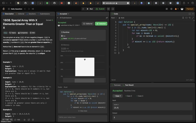 Tanay Trivedi on LinkedIn: #leetcode #rustlang #coding #problemsolving ... Tanay Trivedi on LinkedIn: #leetcode #rustlang #coding #problemsolving ...
