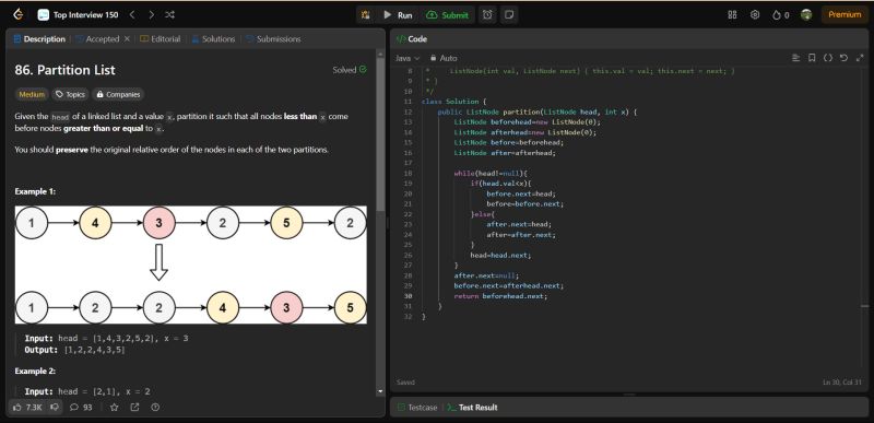 Leetcode: Partition List with head and afterhead | Vasanth Nanjappan.M ... Leetcode: Partition List with head and afterhead | Vasanth Nanjappan.M ...