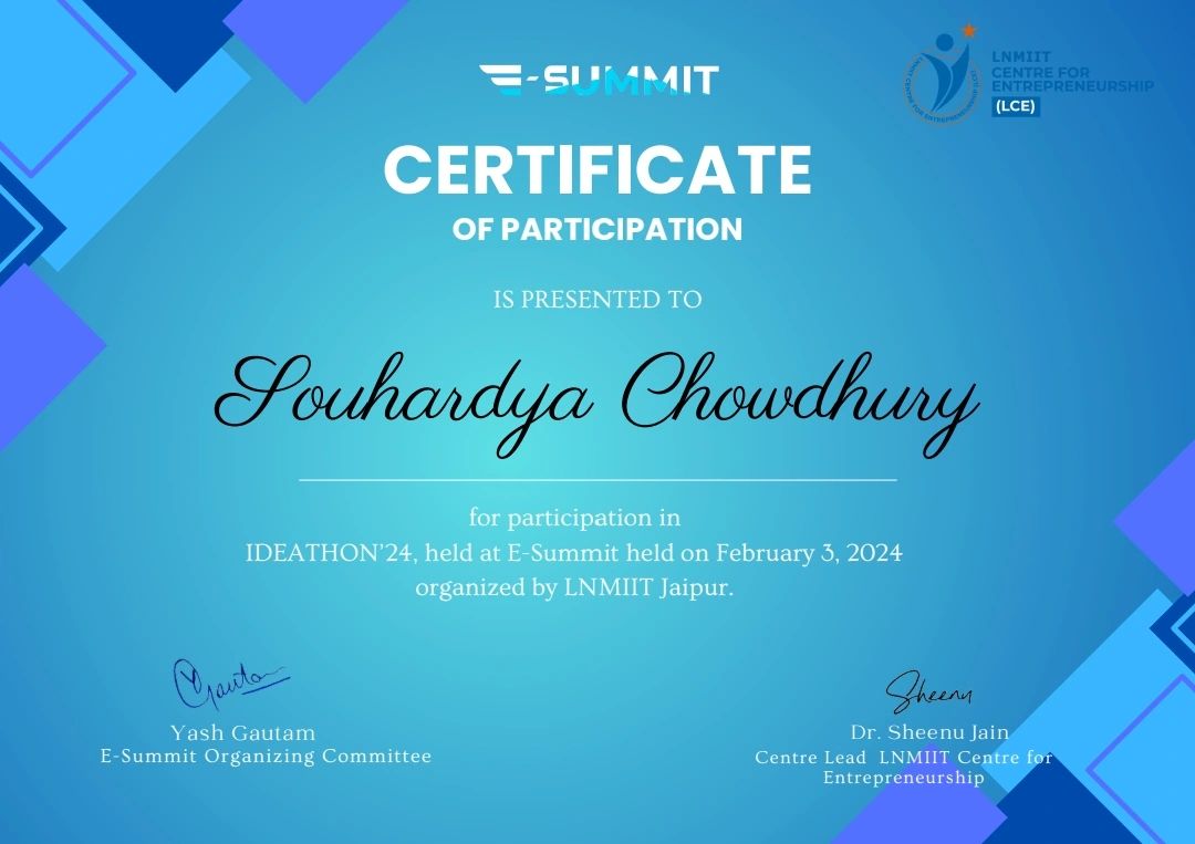 SOUHARDYA CHOWDHURY on LinkedIn: #ideathon #lnmiit #unstop # ... SOUHARDYA CHOWDHURY on LinkedIn: #ideathon #lnmiit #unstop # ...