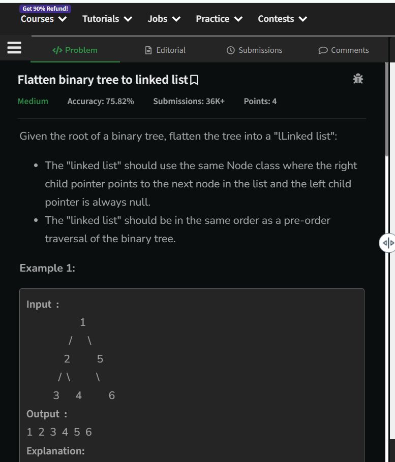 Ahmad Raza on LinkedIn: flatten a binary tree to linked list 😁 Ahmad Raza on LinkedIn: flatten a binary tree to linked list 😁
