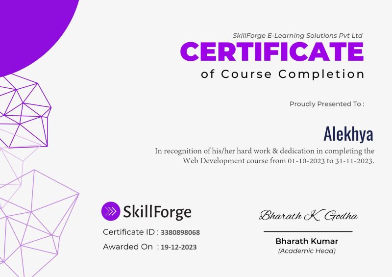 Alekhya peddi on LinkedIn: #webdevelopment #html #css #skillforgesuccess Alekhya peddi on LinkedIn: #webdevelopment #html #css #skillforgesuccess