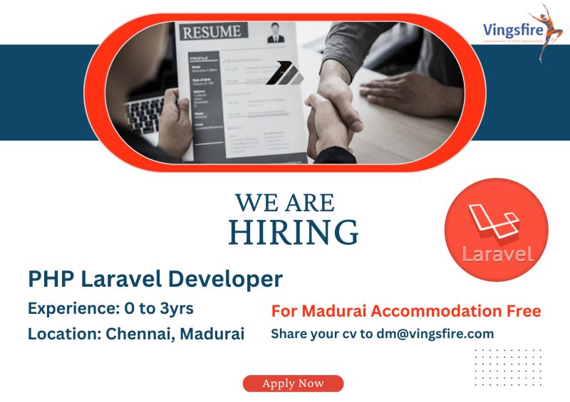 Revathi Raj on LinkedIn: Hi Everyone We Are hiring PHP Laravel ... Revathi Raj on LinkedIn: Hi Everyone We Are hiring PHP Laravel ...
