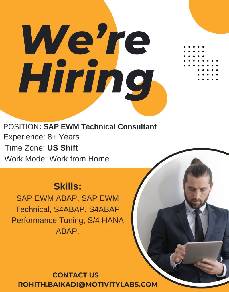 Rohith Kumar on LinkedIn: #hiring #sap #sapewm #sapabap # ... Rohith Kumar on LinkedIn: #hiring #sap #sapewm #sapabap # ...