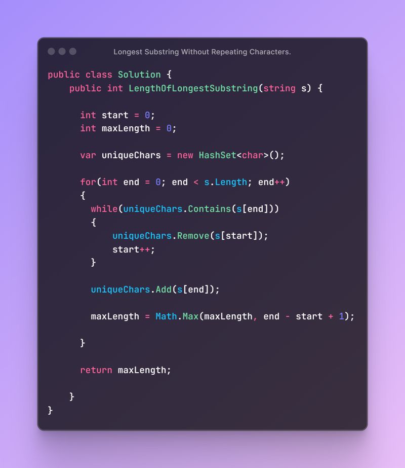 Mohammad Adnan Shuvo on LinkedIn: The solution of Longest Substring ... Mohammad Adnan Shuvo on LinkedIn: The solution of Longest Substring ...