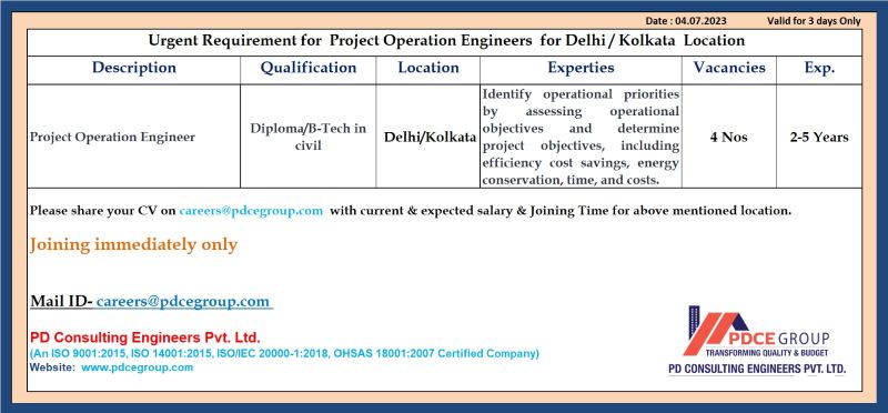 PD Consulting Engineers Pvt. Ltd. on LinkedIn: #hiring #hiringnow # ... PD Consulting Engineers Pvt. Ltd. on LinkedIn: #hiring #hiringnow # ...