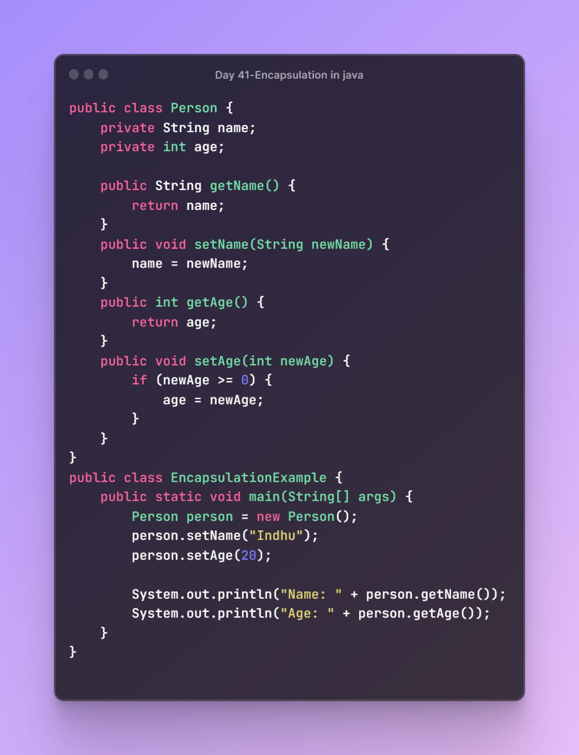 Indhumathi B on LinkedIn: #day41 #100daysofcodechallenge #java #coding ... Indhumathi B on LinkedIn: #day41 #100daysofcodechallenge #java #coding ...