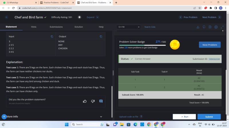 SUSHMA K on LinkedIn: #day75 #100daysofcodechallenge #codechef #like # ... SUSHMA K on LinkedIn: #day75 #100daysofcodechallenge #codechef #like # ...