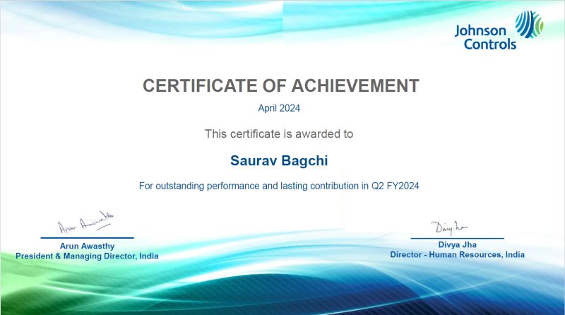 Saurav Bagchi on LinkedIn: #johnsoncontrols Saurav Bagchi on LinkedIn: #johnsoncontrols