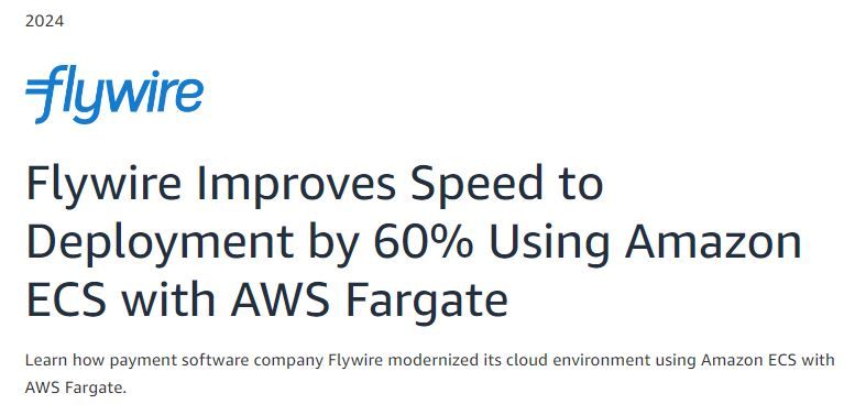 Flywire's cloud environment modernization with AWS Fargate | Kurt ... Flywire's cloud environment modernization with AWS Fargate | Kurt ...