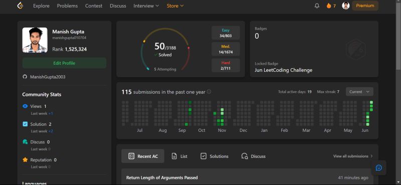 Manish Gupta on LinkedIn: #leetcode #coding #milestone # ... Manish Gupta on LinkedIn: #leetcode #coding #milestone # ...