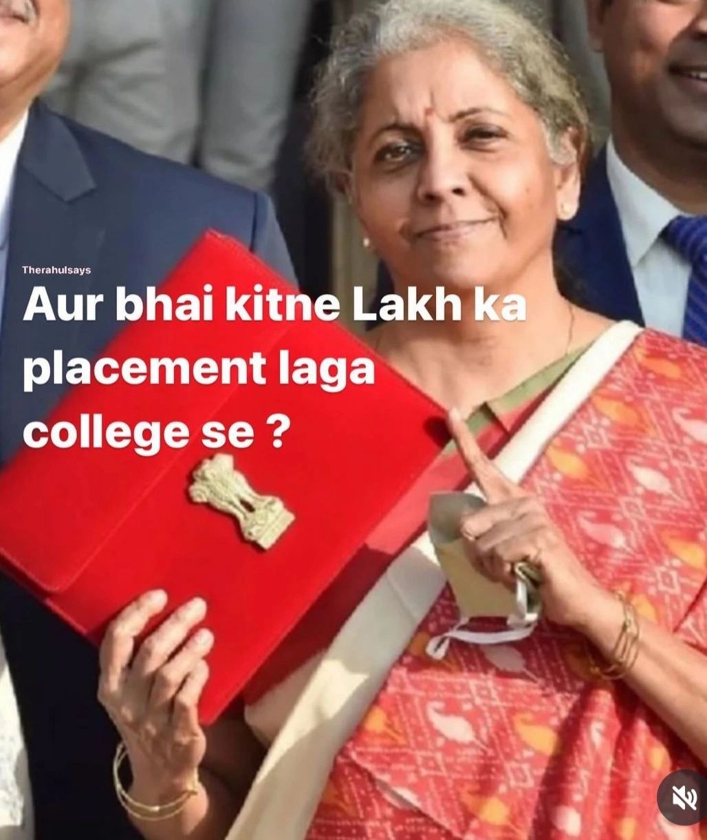 NIKHIL Verma on LinkedIn: #meme #budget #college #student #placement NIKHIL Verma on LinkedIn: #meme #budget #college #student #placement