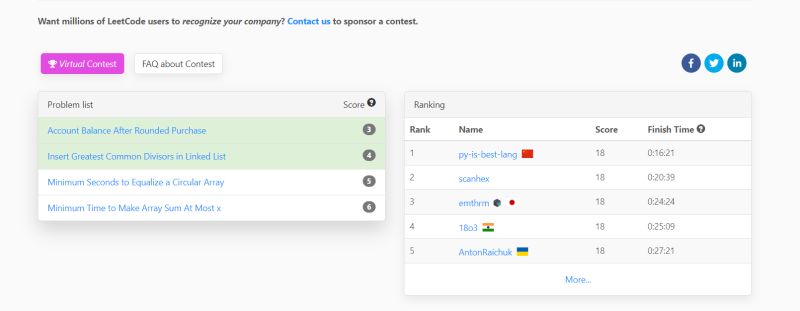 Adarsh Singh on LinkedIn: #problemsolving #dsa #leetcode #contest # ... Adarsh Singh on LinkedIn: #problemsolving #dsa #leetcode #contest # ...