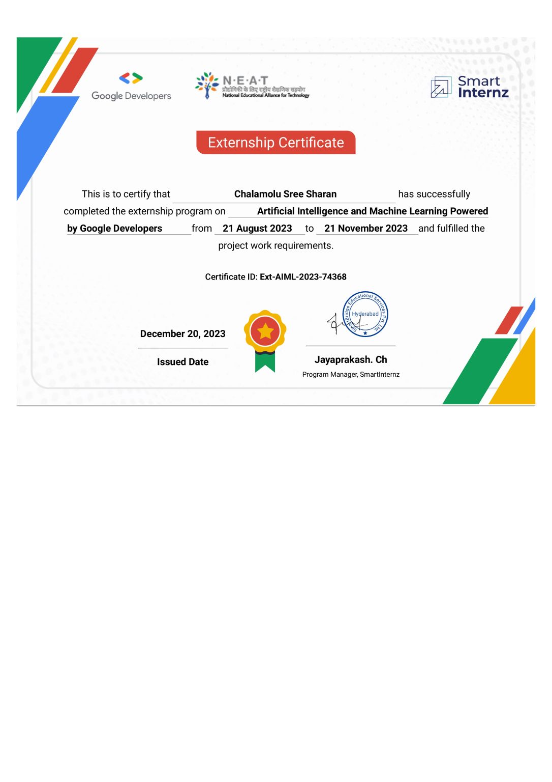 Sree Sharan Chalamolu on LinkedIn: Hey Folks!! I'm Happy to announce ... Sree Sharan Chalamolu on LinkedIn: Hey Folks!! I'm Happy to announce ...