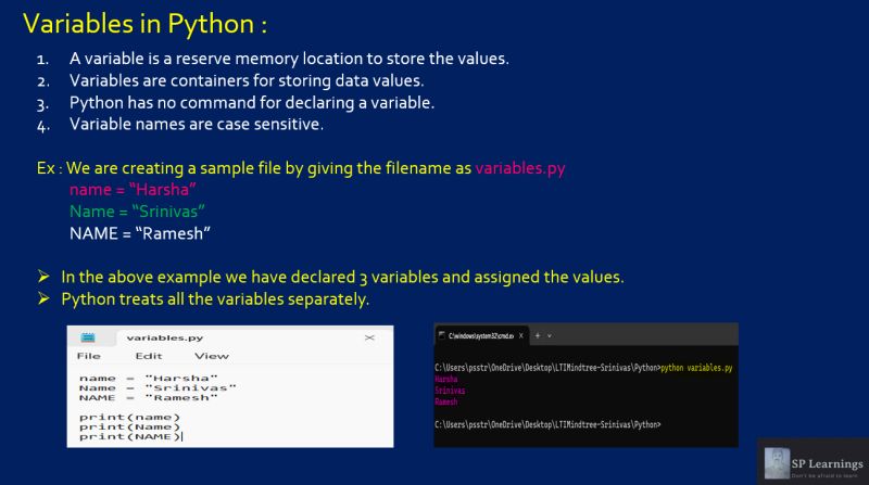 Srinivas Shalivahana's on LinkedIn: #splearnings #python # ... Srinivas Shalivahana's on LinkedIn: #splearnings #python # ...