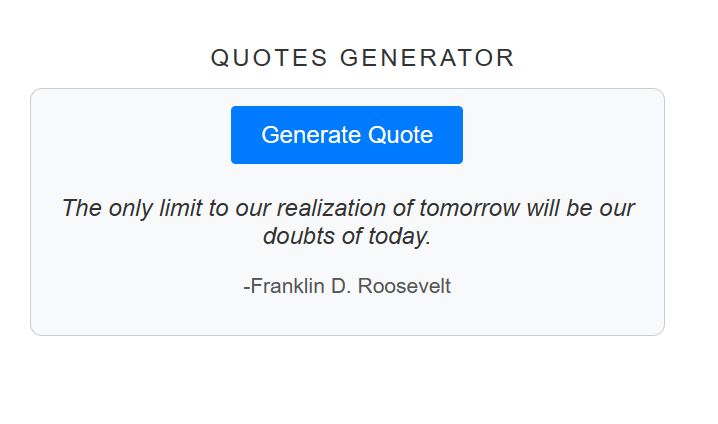 Created a motivational quotes generator using Reactjs | PRAKHAR KUMAR ... Created a motivational quotes generator using Reactjs | PRAKHAR KUMAR ...
