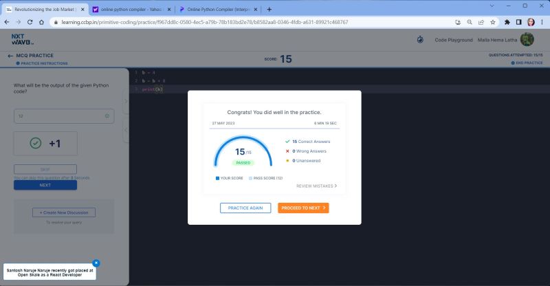 hemalatha malla on LinkedIn: #100daysofcodechallenge #pythonprogramming hemalatha malla on LinkedIn: #100daysofcodechallenge #pythonprogramming