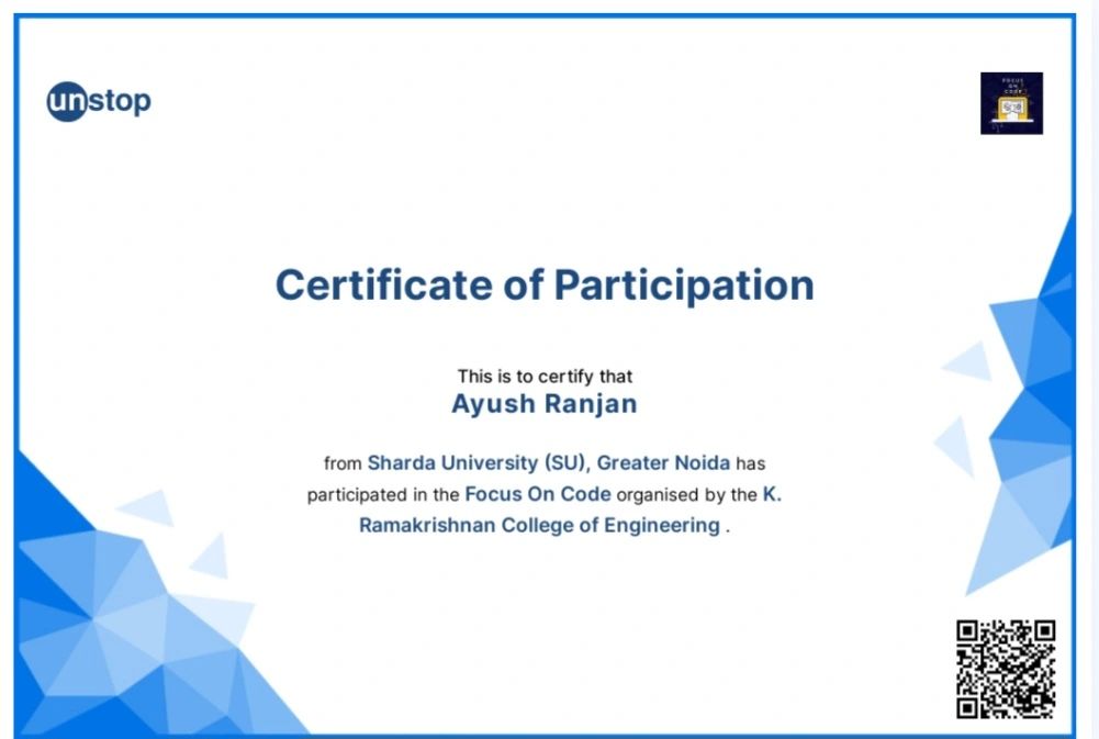Ayush Ranjan posted on LinkedIn Ayush Ranjan posted on LinkedIn