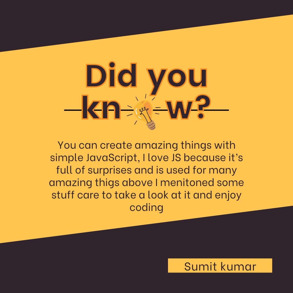 Sumit Kumar on LinkedIn: #javascript #coding #jobs #linkedinpremium Sumit Kumar on LinkedIn: #javascript #coding #jobs #linkedinpremium