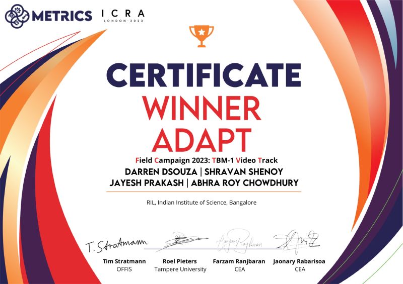 Abhra Roy Chowdhury on LinkedIn: #icra #ieee #icra2023 #congratulations ... Abhra Roy Chowdhury on LinkedIn: #icra #ieee #icra2023 #congratulations ...