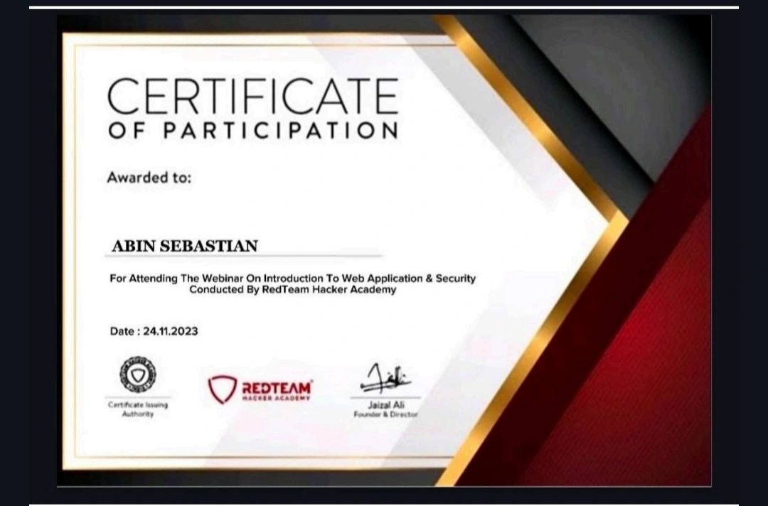 Abin sebastian on LinkedIn: #webapplicationsecurity #cybersecurity # ... Abin sebastian on LinkedIn: #webapplicationsecurity #cybersecurity # ...