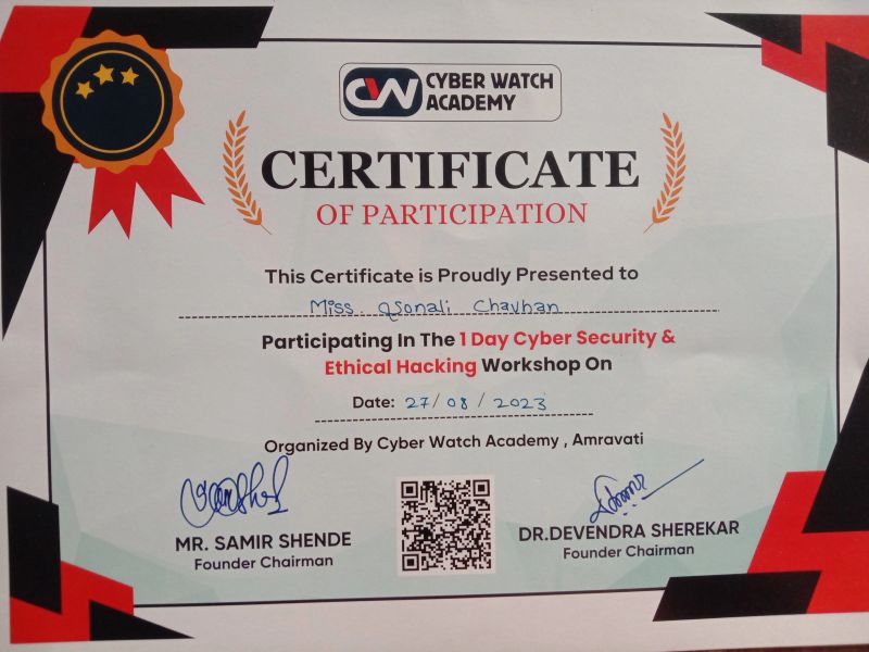 Sonali Chavhan on LinkedIn: #cybersecurity #ethical #cyber Sonali Chavhan on LinkedIn: #cybersecurity #ethical #cyber