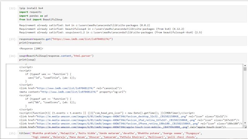 swamy Pilla on LinkedIn: #beautifulsoup #matplotlib #pandas #numpy # ... swamy Pilla on LinkedIn: #beautifulsoup #matplotlib #pandas #numpy # ...