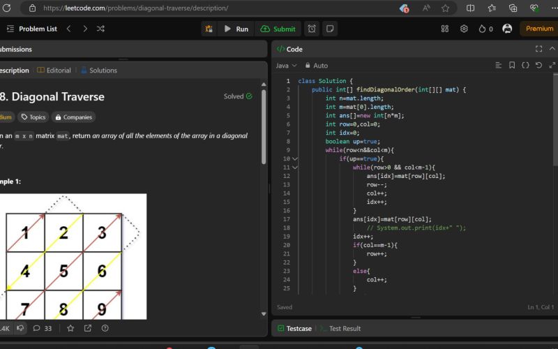 Sagarr . on LinkedIn: #coding #algorithms #diagonaltraverse Sagarr . on LinkedIn: #coding #algorithms #diagonaltraverse