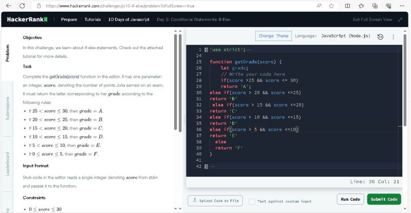 PackiyaMuni G on LinkedIn: #10daysofjavascript #hackerrank #connections ... PackiyaMuni G on LinkedIn: #10daysofjavascript #hackerrank #connections ...