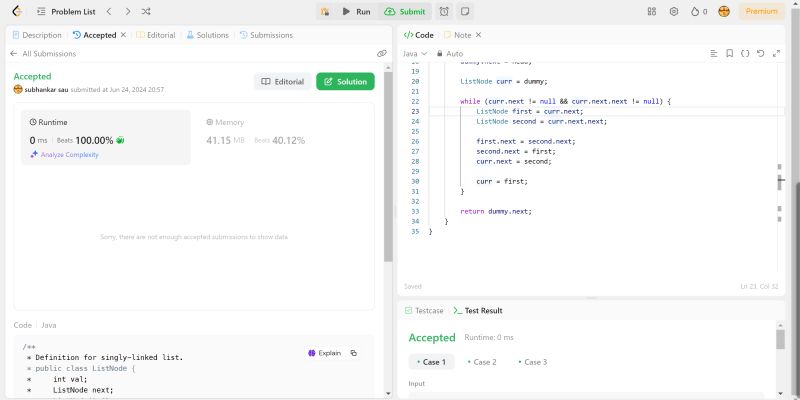 Subhankar Sahoo on LinkedIn: 🎯 100-Day LeetCode Challenge: Day 11 (24 ... Subhankar Sahoo on LinkedIn: 🎯 100-Day LeetCode Challenge: Day 11 (24 ...