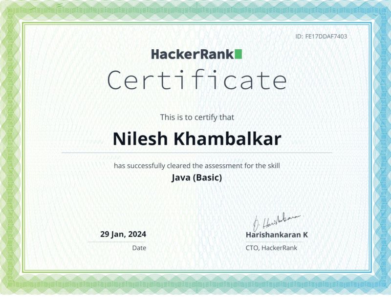 NILESH KHAMBALKAR on LinkedIn: #corejava #basics #webdevelopment NILESH KHAMBALKAR on LinkedIn: #corejava #basics #webdevelopment