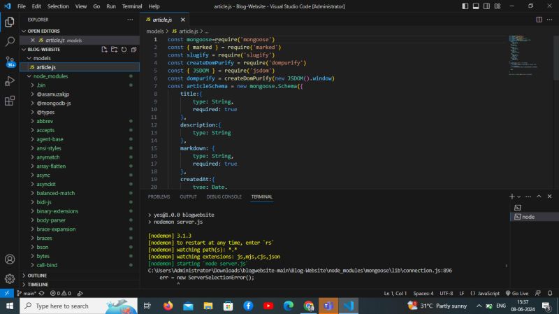 Sunitha Chagala on LinkedIn: #webdevelopment #nodejs #mongodb #bharatintern Sunitha Chagala on LinkedIn: #webdevelopment #nodejs #mongodb #bharatintern