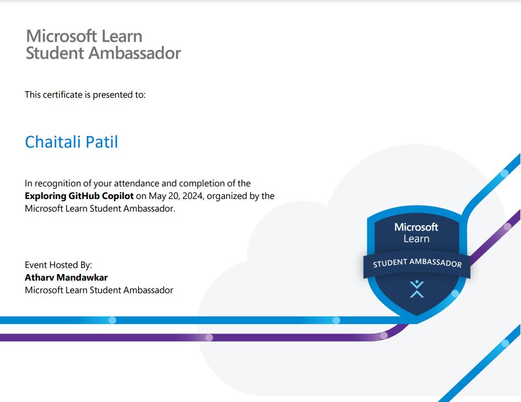 Chaitali Patil on LinkedIn: #githubcopilot #ai #coding #development # ... Chaitali Patil on LinkedIn: #githubcopilot #ai #coding #development # ...