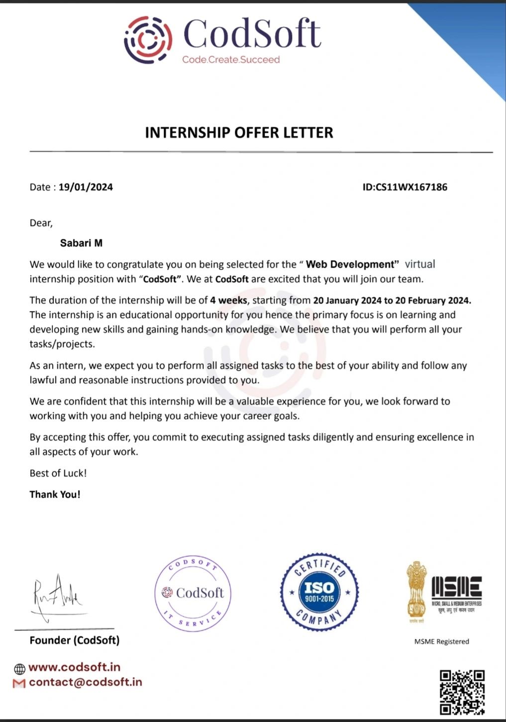 Sabari Murthy on LinkedIn: #codsoft #internship Sabari Murthy on LinkedIn: #codsoft #internship