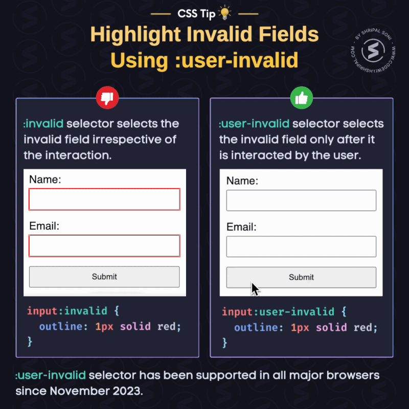 Shripal Soni on LinkedIn: CSS Tip 💡 Do you know we can better highlight ... Shripal Soni on LinkedIn: CSS Tip 💡 Do you know we can better highlight ...
