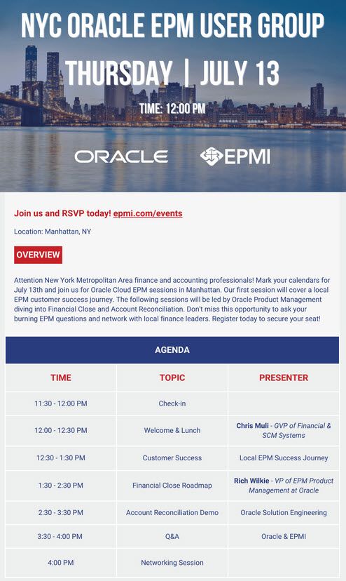 Dave Whittaker on LinkedIn: #newyork #epm #happyhour #epmcloud # ... Dave Whittaker on LinkedIn: #newyork #epm #happyhour #epmcloud # ...
