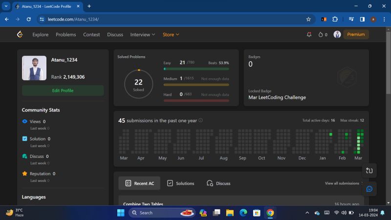 Atanu Khanrah on LinkedIn: #codingchallenge #leetcode #codingchallenge ... Atanu Khanrah on LinkedIn: #codingchallenge #leetcode #codingchallenge ...