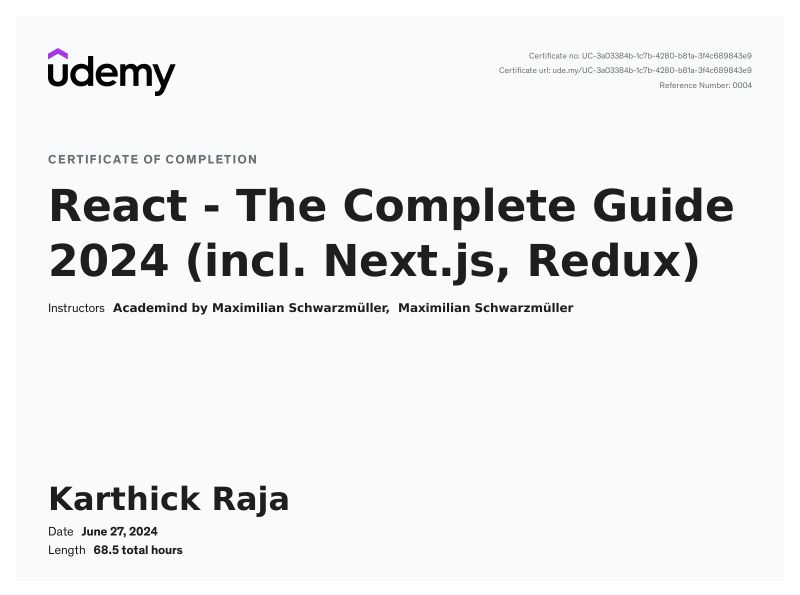 KARTHICK RAJA on LinkedIn: I am happy to share that I have completed my ... KARTHICK RAJA on LinkedIn: I am happy to share that I have completed my ...