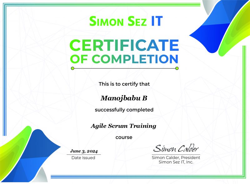 Manojbabu B on LinkedIn: #agile #certification #continuousimprovement # ... Manojbabu B on LinkedIn: #agile #certification #continuousimprovement # ...